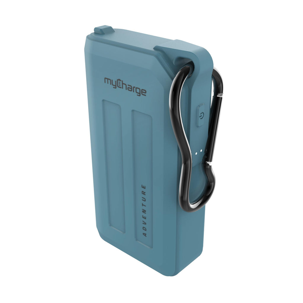 myCharge Adventure H2O Plus Waterproof Rechargeable Power Bank Blue ...