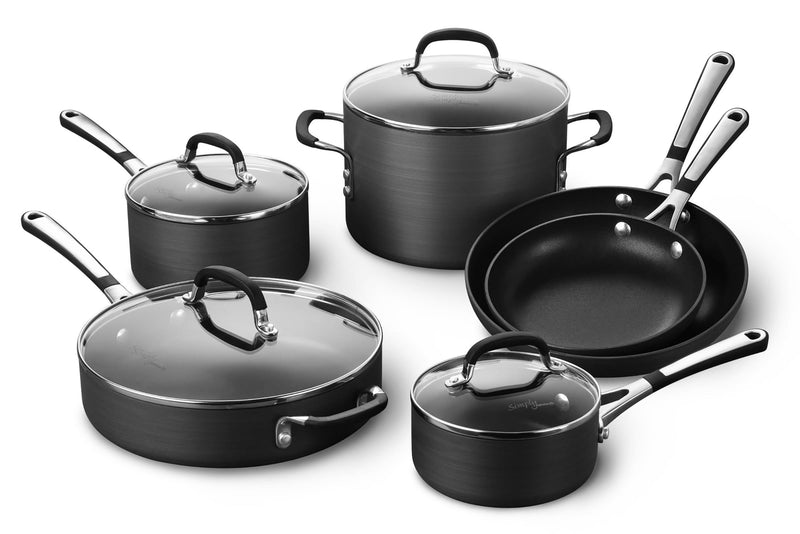 Simply Calphalon Hard-anodized Nonstick 10 Pc Cookware Set – 365 Wholesale