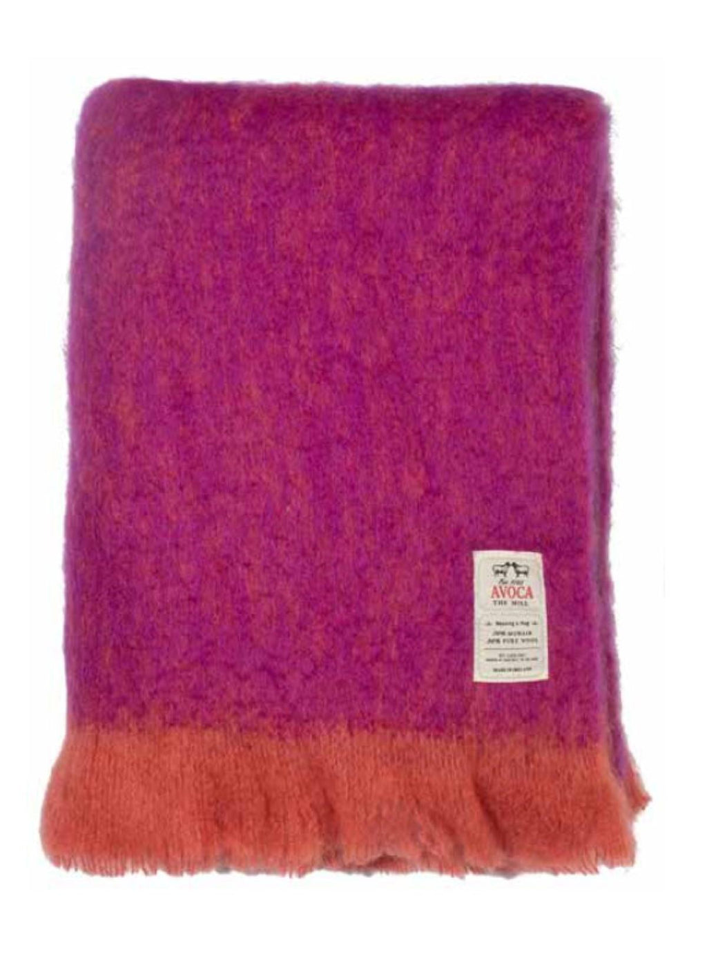 Avoca Fuschia Mohair Throw – 365 Wholesale