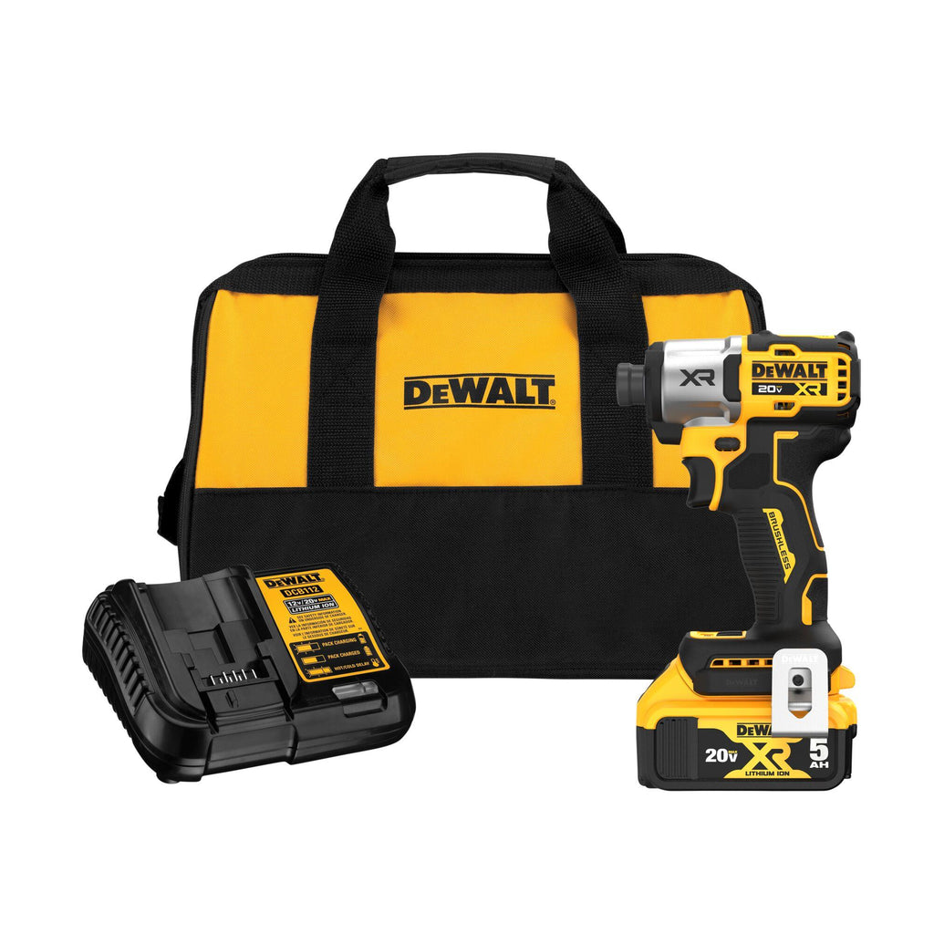 DeWalt 20V MAX XR Brsuhless Cordless 3 Speed 1/4" Impact Driver Kit ...