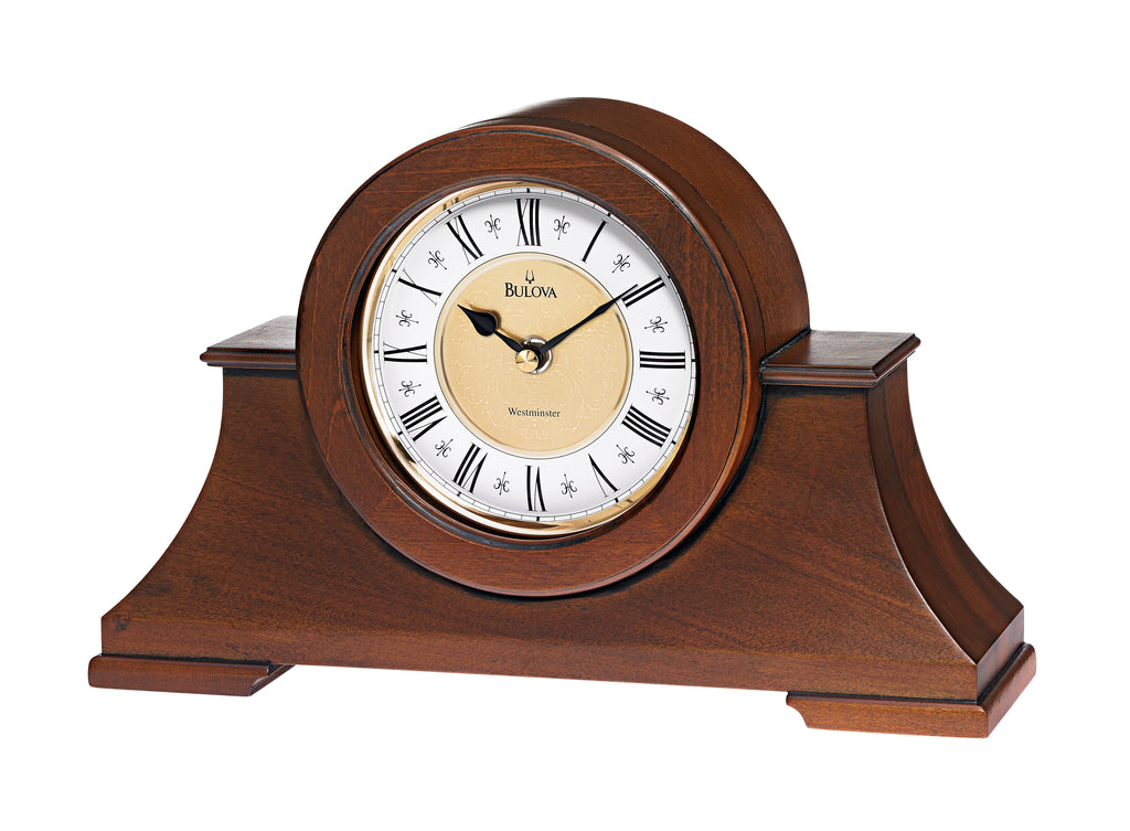 Bulova Clocks Cambria Mantel Westminster Chime Clock – 365 Wholesale
