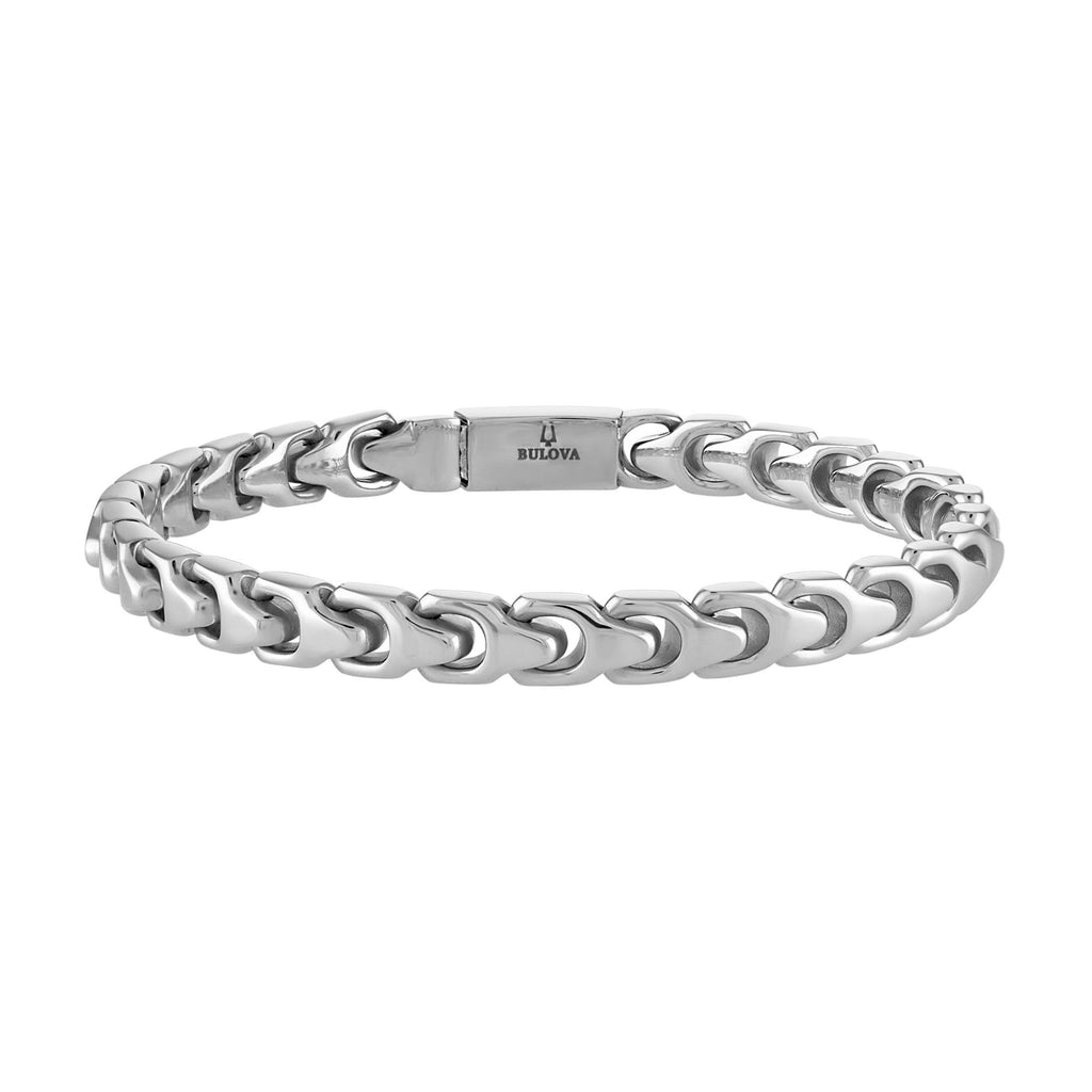 Bulova Jewelry Bulova Link Stainless Steel Bracelet, Medium – 365 Wholesale