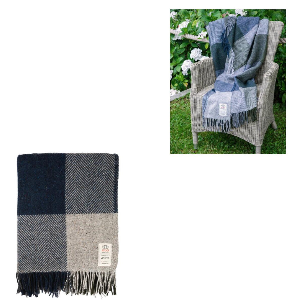 Avoca Midnight Dongeal Mohair Tweed Throw – 365 Wholesale