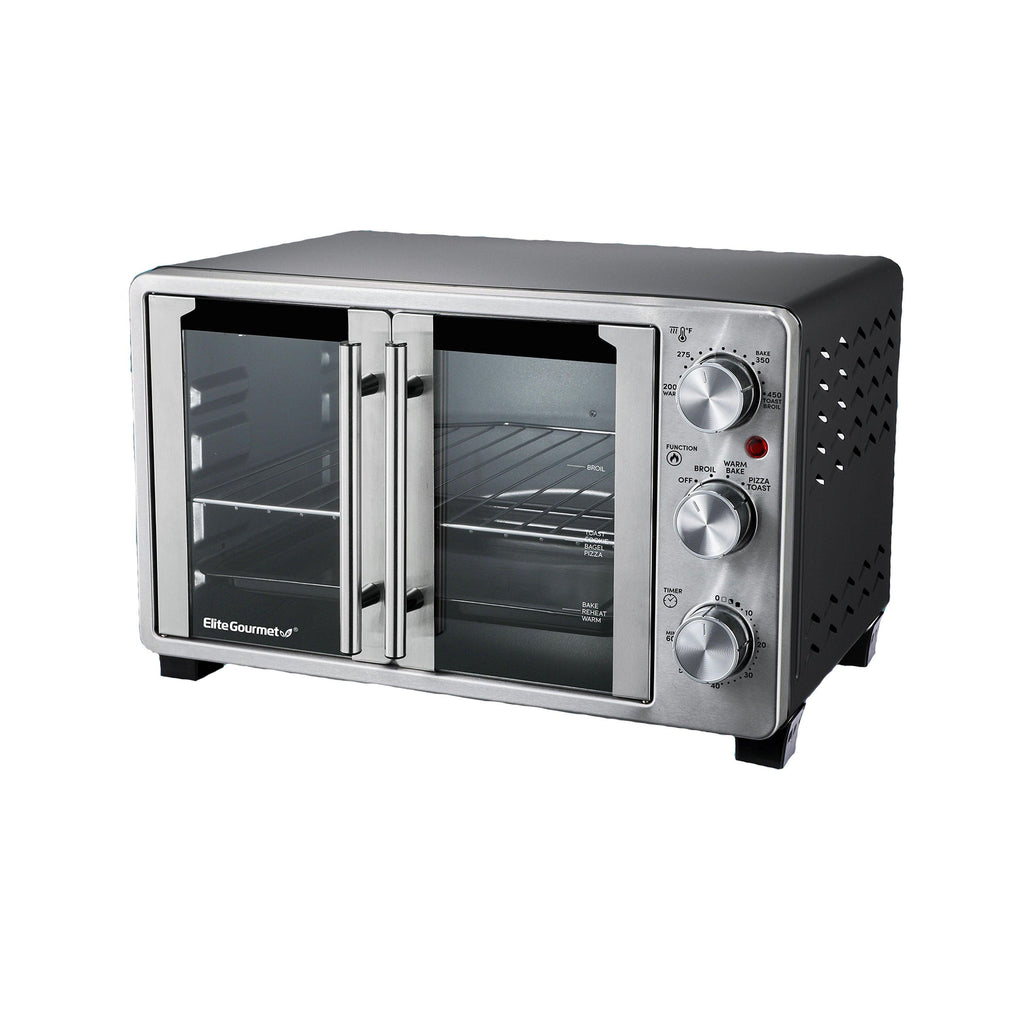 Elite Double French Door 25-Liter Countertop Toaster Oven – 365 Wholesale