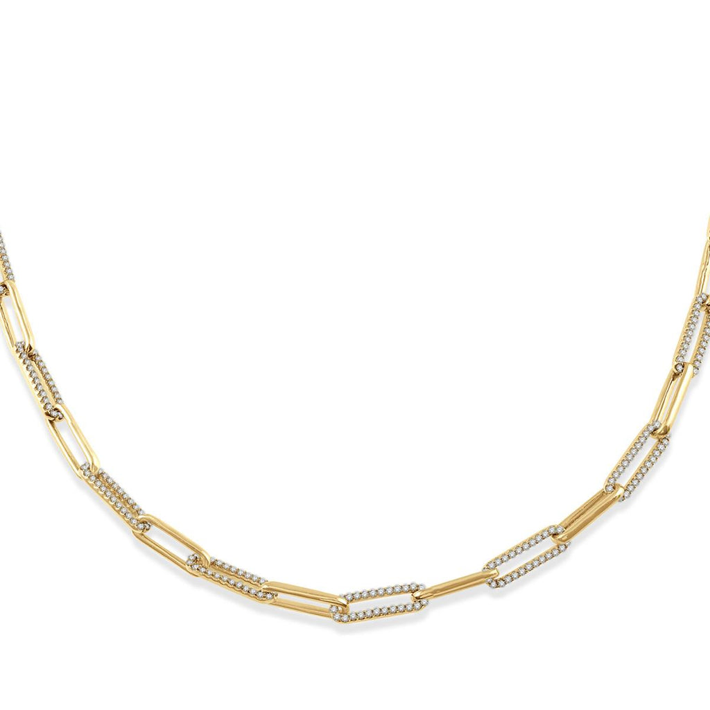 Jilco Inc Diamond Paperclip Necklace – 365 Wholesale