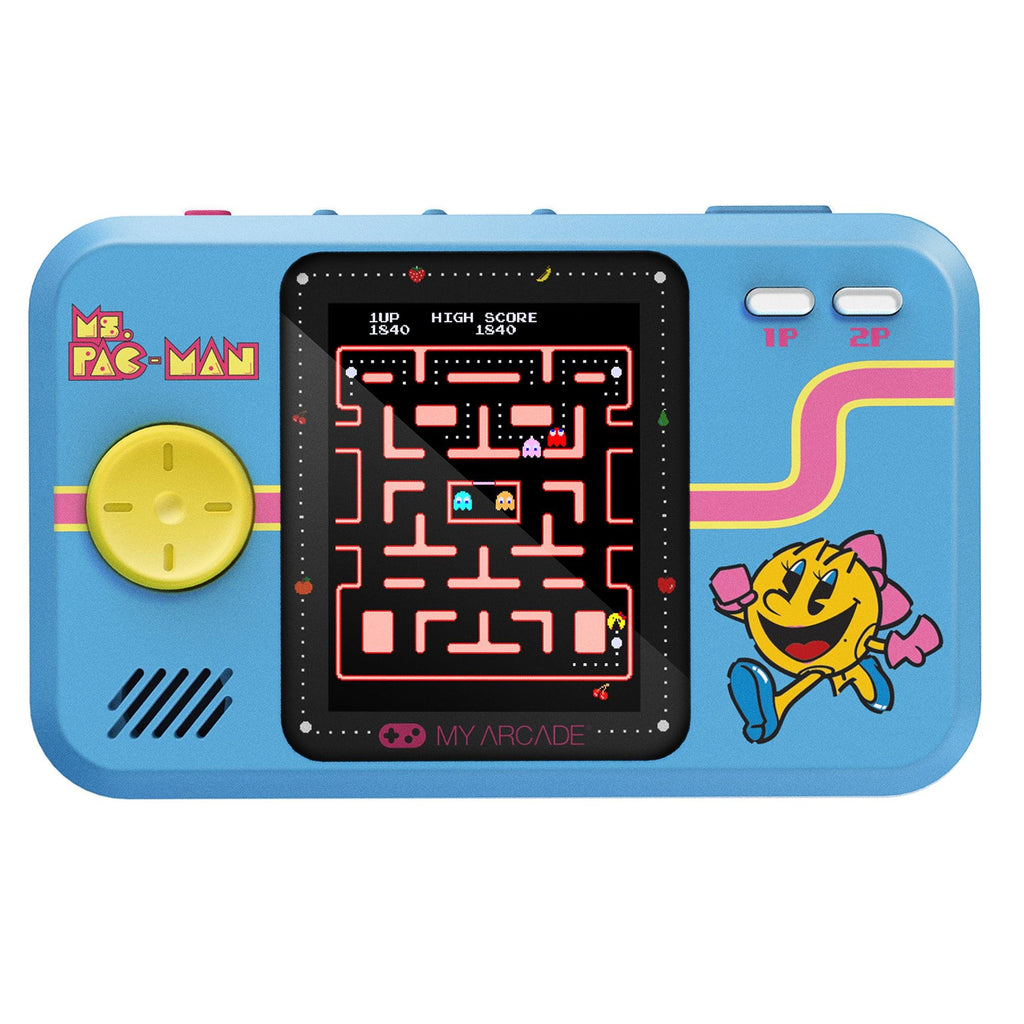 My Arcade Ms. PAC-MAN Pocket Player Pro 5.4" Portable Gaming System ...