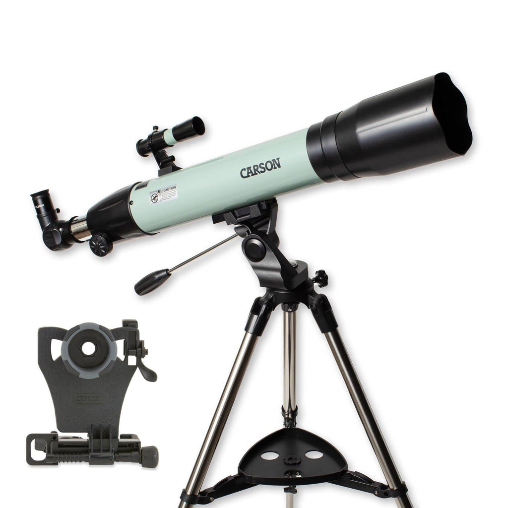 Carson Stara Series 35-70x80mm Refractor Telescope with Smartphone Dig ...