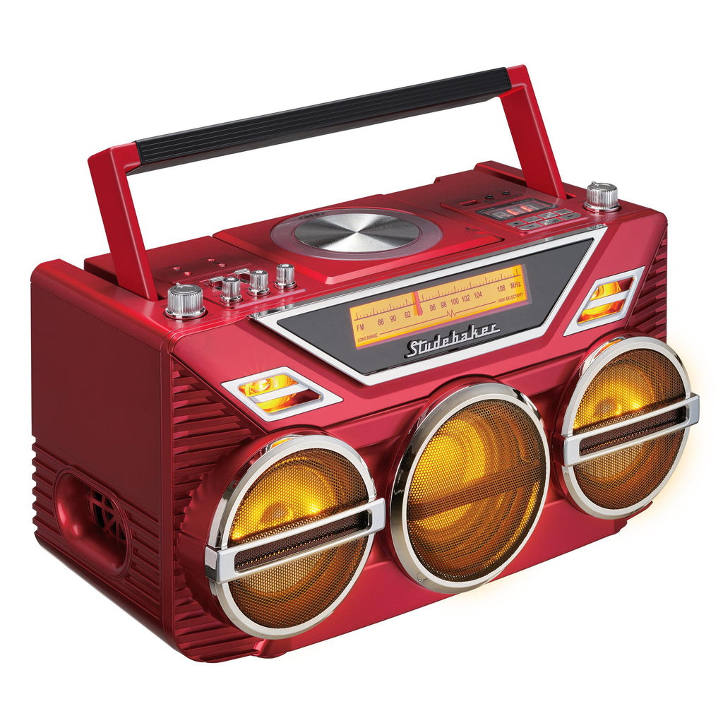 Studebaker Portable Stereo Boombox with Bluetooth CD AM/FM Radio and 1 ...