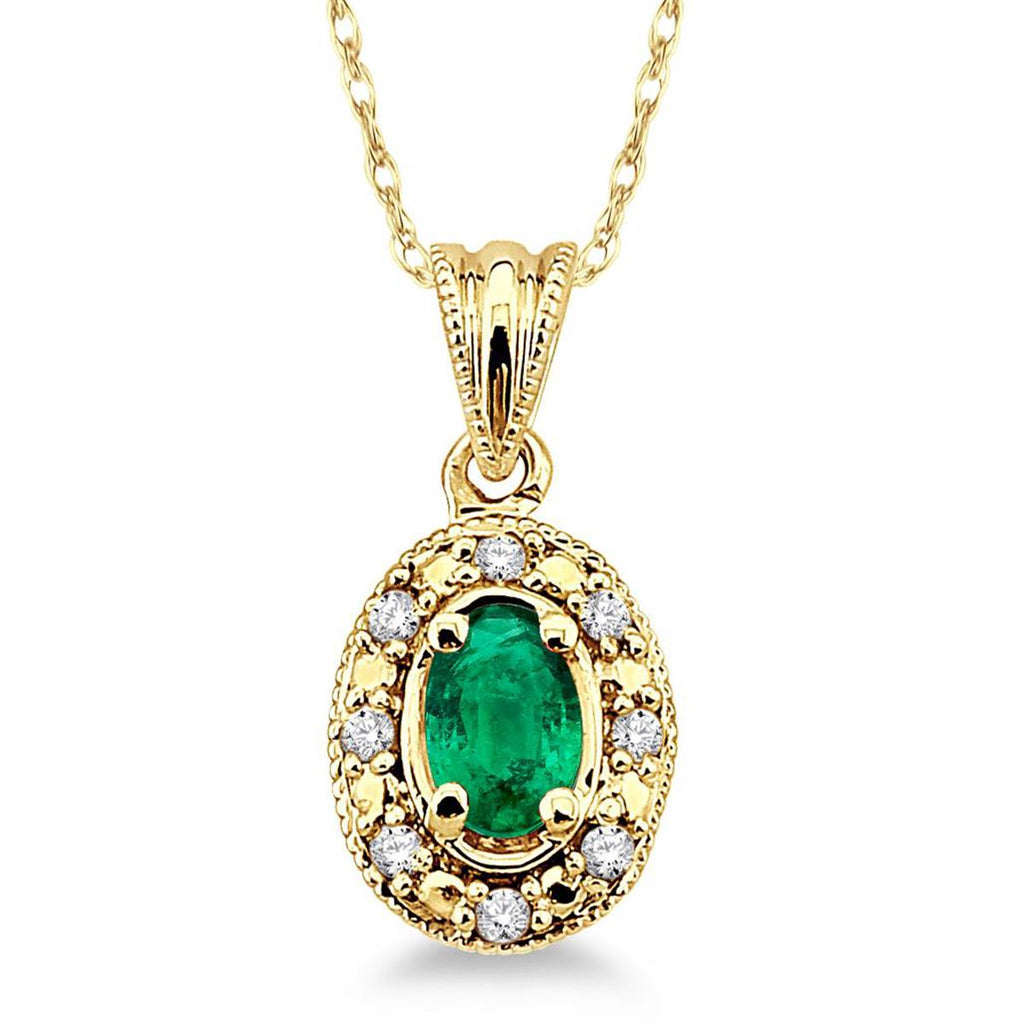 Jilco Inc Diamond & Emerald Necklace – 365 Wholesale
