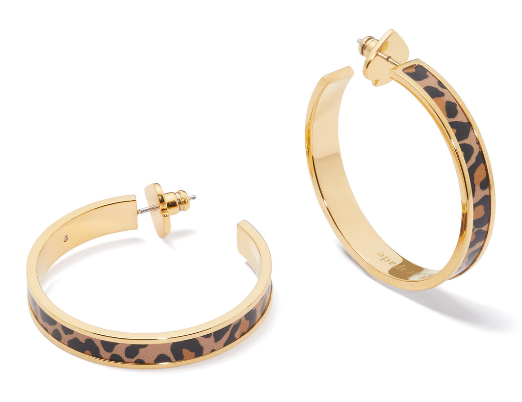 kate spade new york Heritage Spade Flower Hoops - Leopard – 365 Wholesale