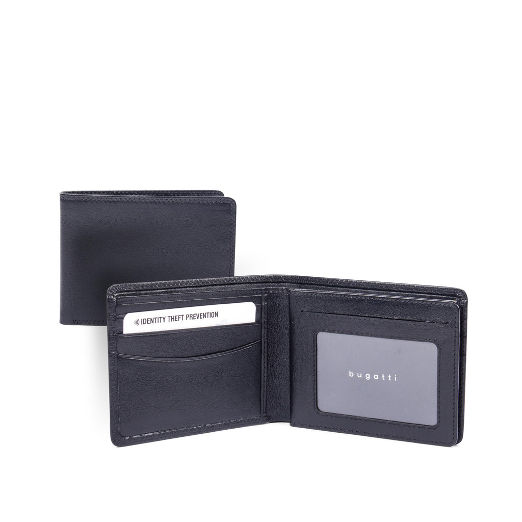 Bugatti Giordano Billfold Wallet - Leather -Black – 365 Wholesale