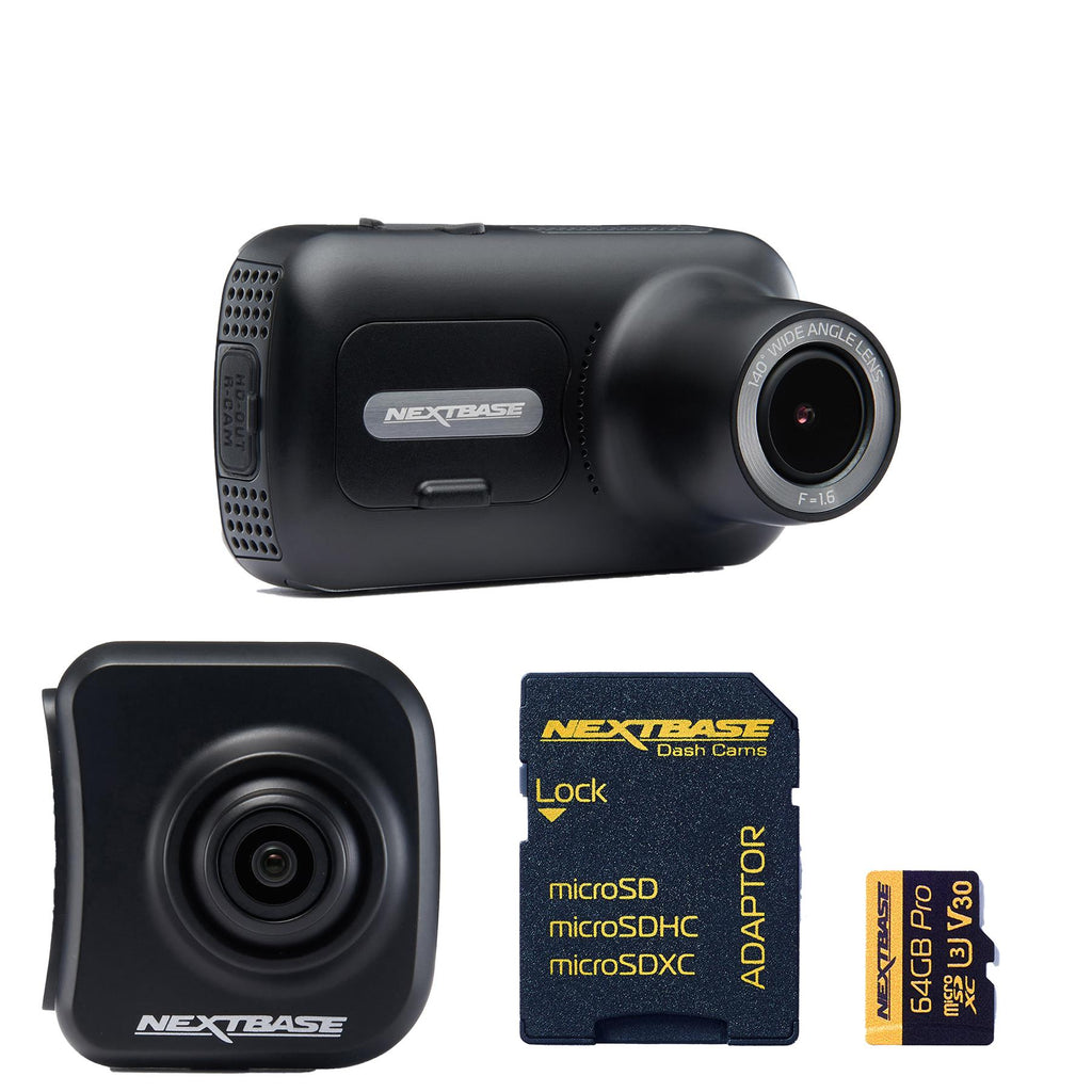 Nextbase-Nextbase Dash Cam Bundle with Rear Facing Camera and MicroSD ...