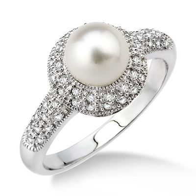 Jilco Inc Diamond & Pearl Ring – 365 Wholesale